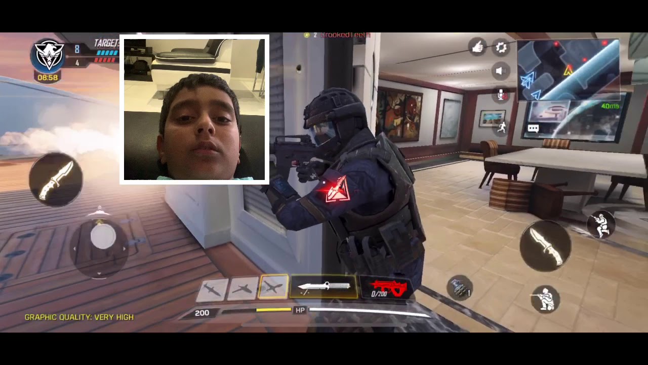 playing COD with face cam - YouTube
