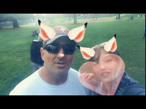 Trying to blow a kiss on Snapchat