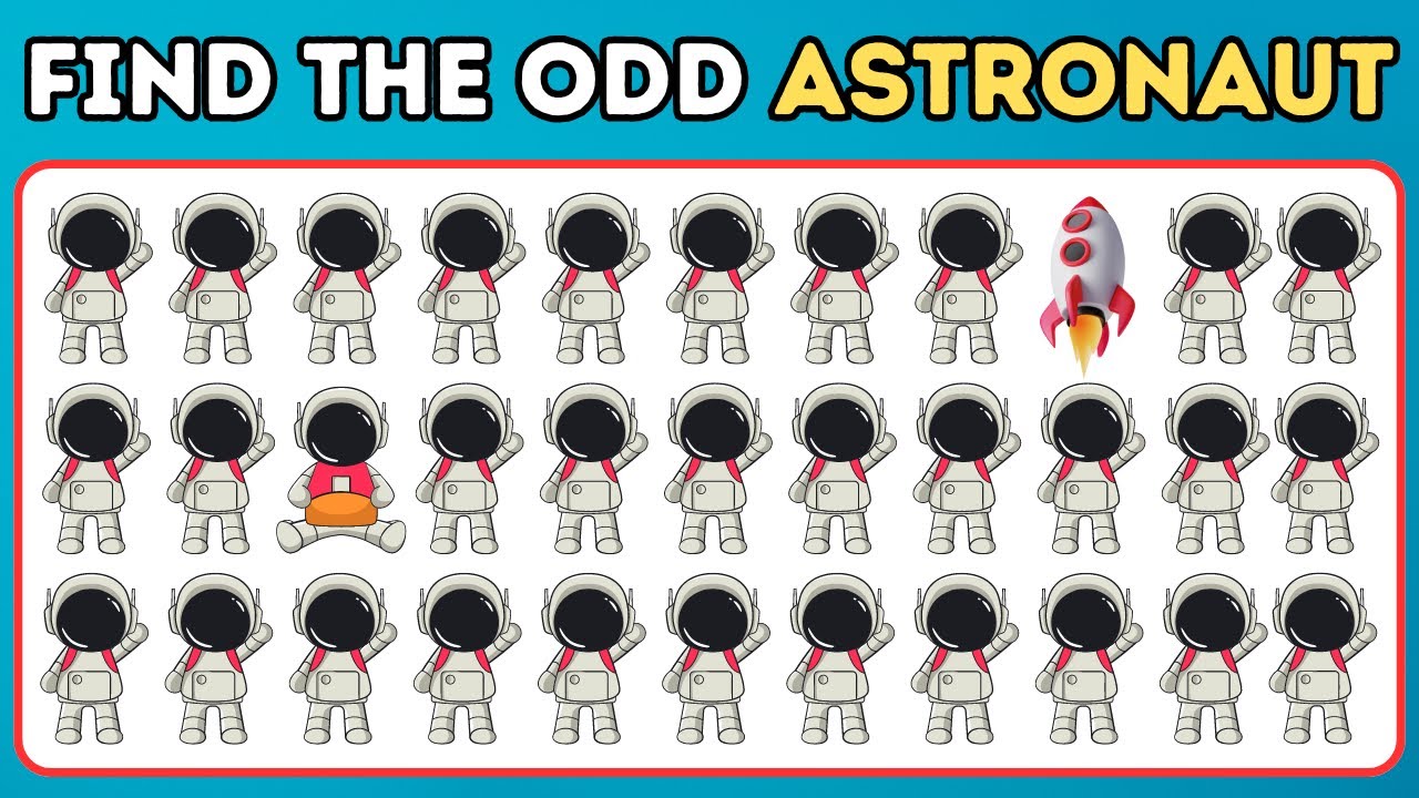 Find The Odd One Out - Space Edition! 🚀👽🪐Spot The Odd Emoji Out | Emoji ...