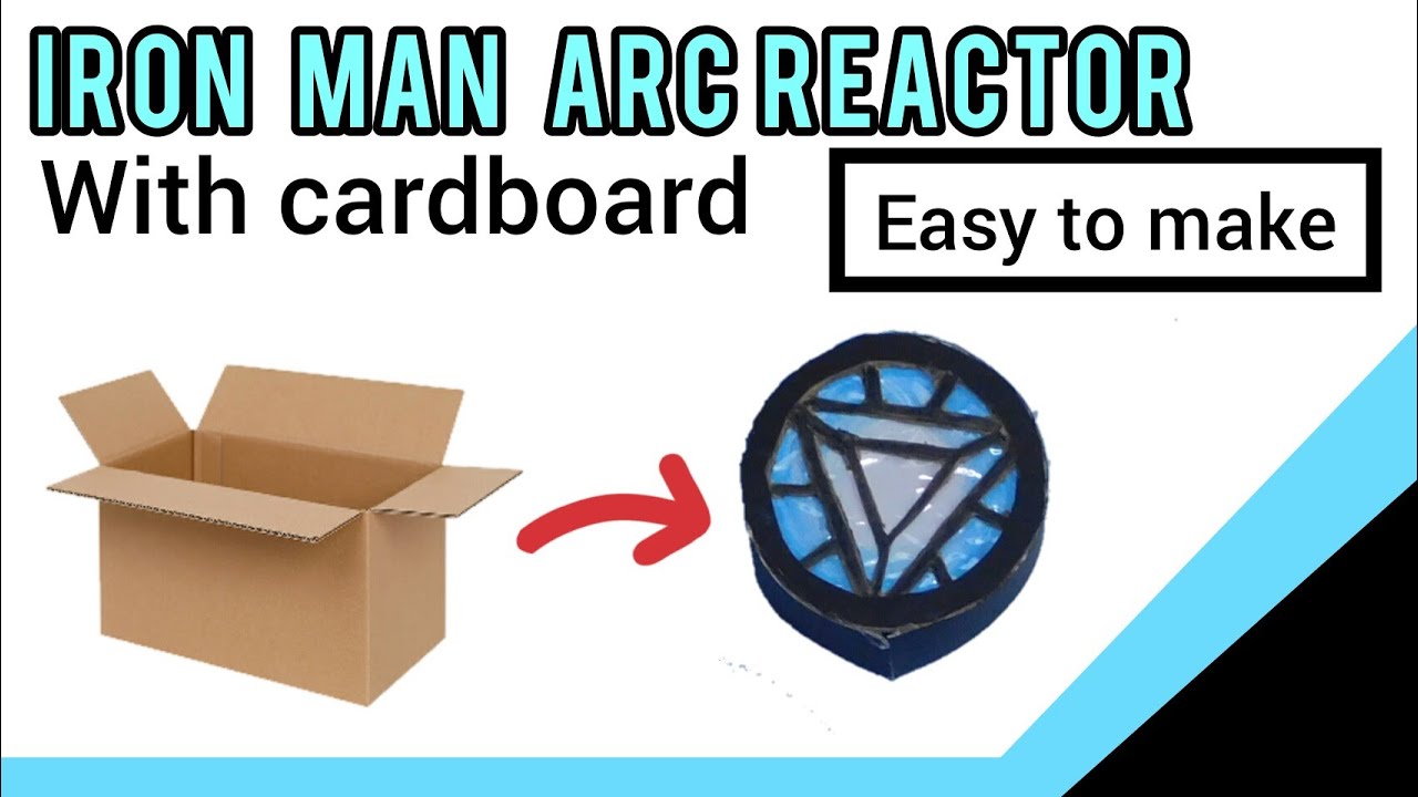 Ironman Arcreactor with cardboard | How To Make Iron Man Arc reactor ...
