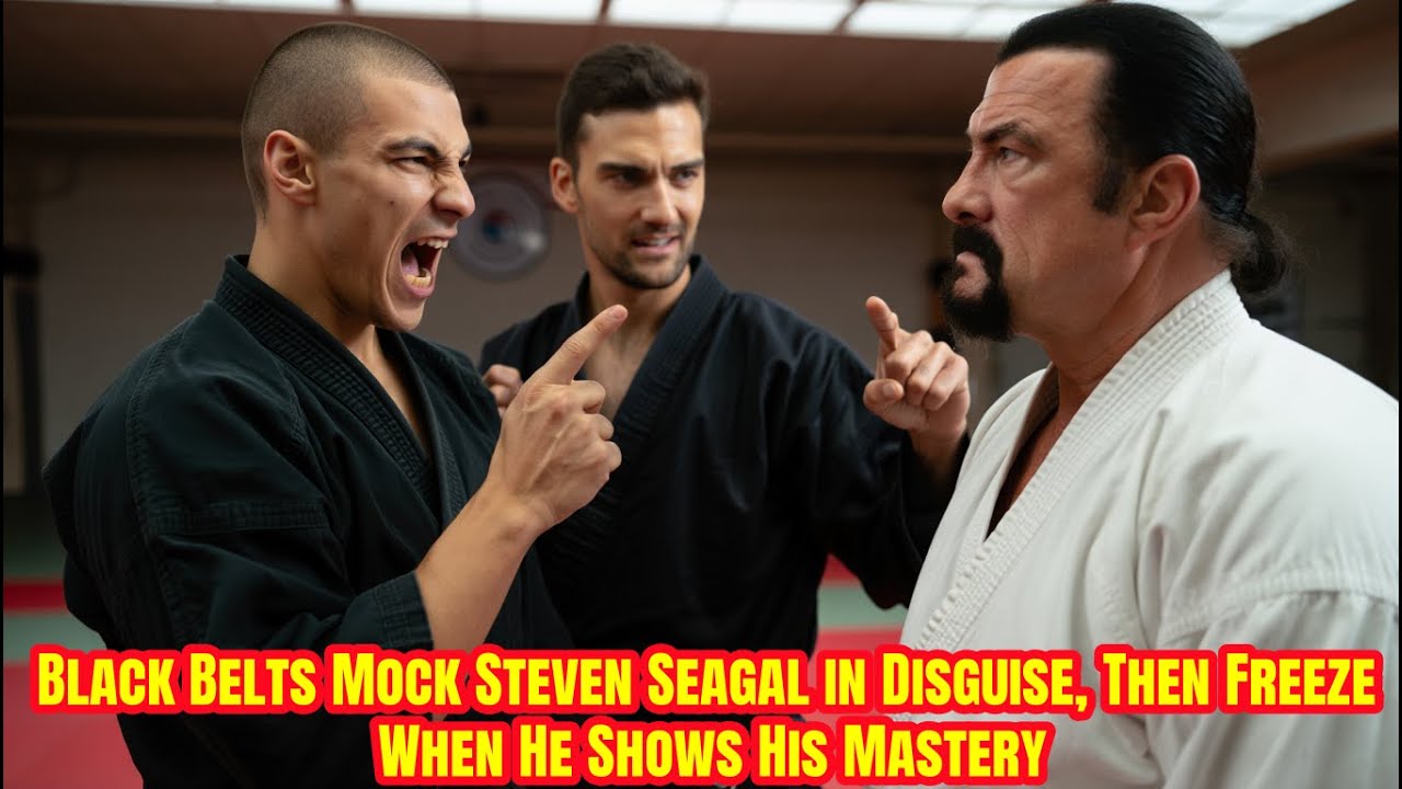 Black Belts Mock Steven Seagal in Disguise, Then Freeze When He Shows ...