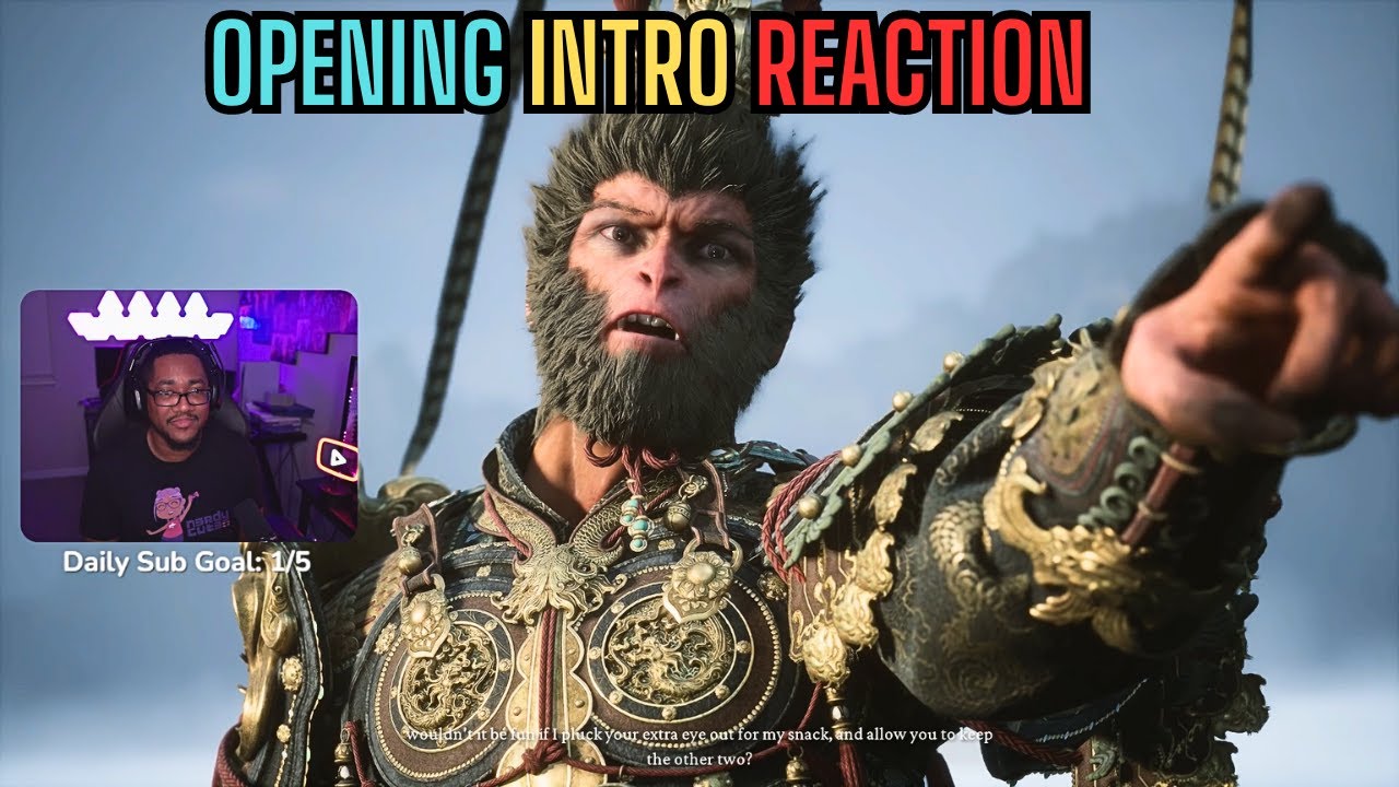 Black Myth Wukong Opening Intro Reaction - YouTube