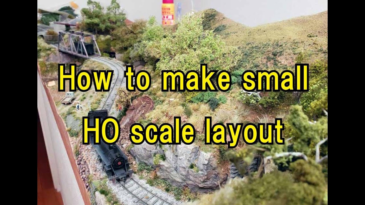 How to make small HO scale layout - YouTube