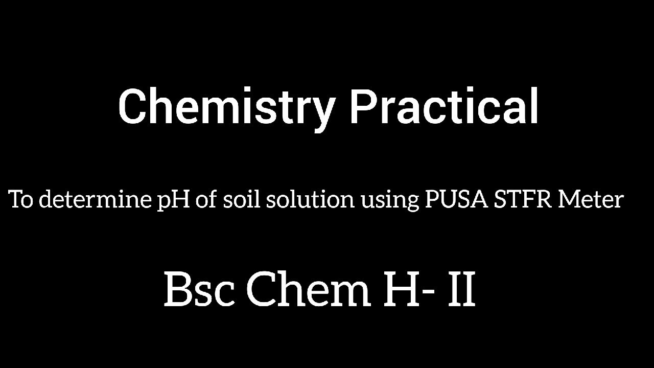 To determine pH of soil solution using PUSA STFR Meter - YouTube