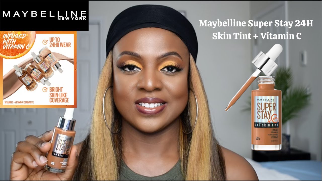 New Maybelline Super Stay 24H Skin Tint + Vitamin C | Review | Wear ...