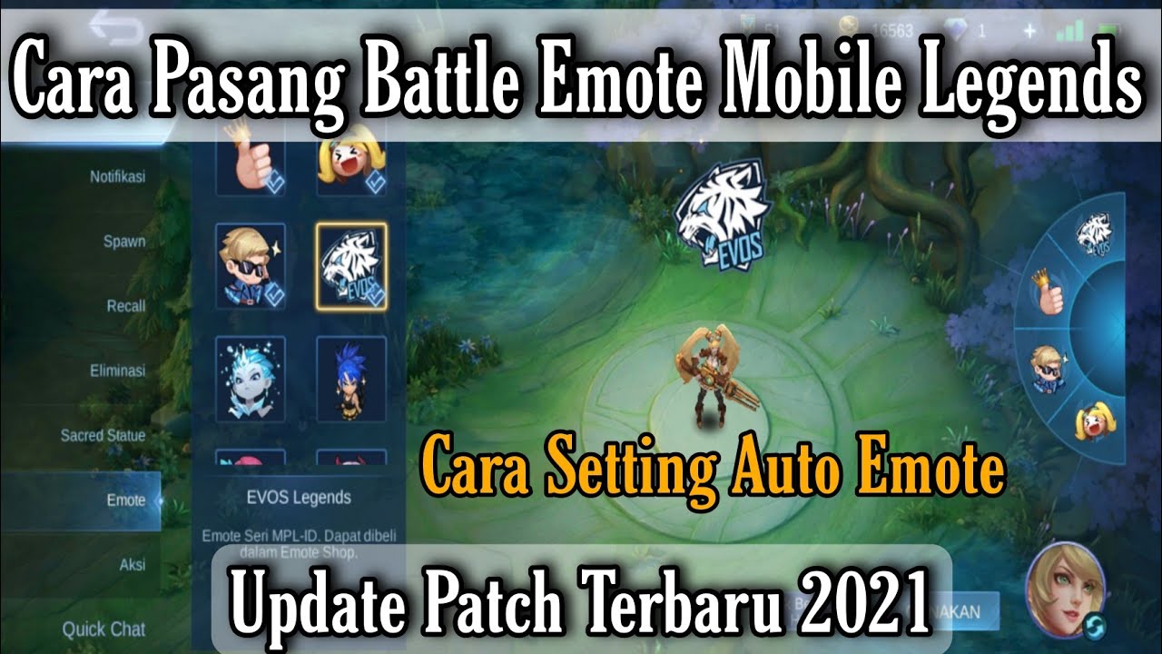 Cara Memasang Battle Emote Di Mobile Legends Patch Terbaru || Auto ...