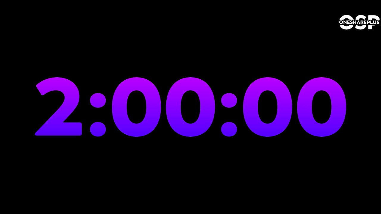 Minuteur 2 heures | 120 minutes | 2 Hour Timer - YouTube