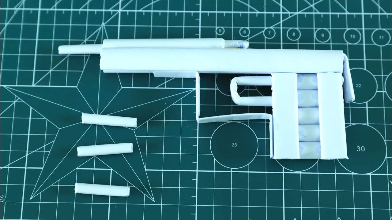 Fold a paper gun that can shoot | Paper Origami . - YouTube