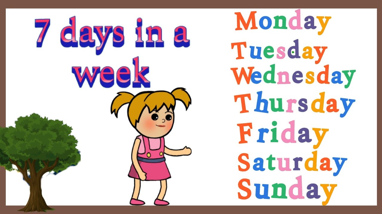Learn days name | Days in the week | Name of days - YouTube