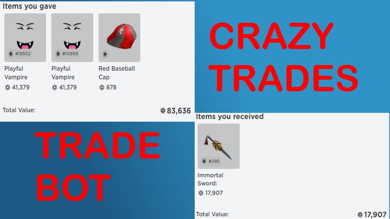 Viewing Old Trades - ROBLOX Trading Bot - YouTube