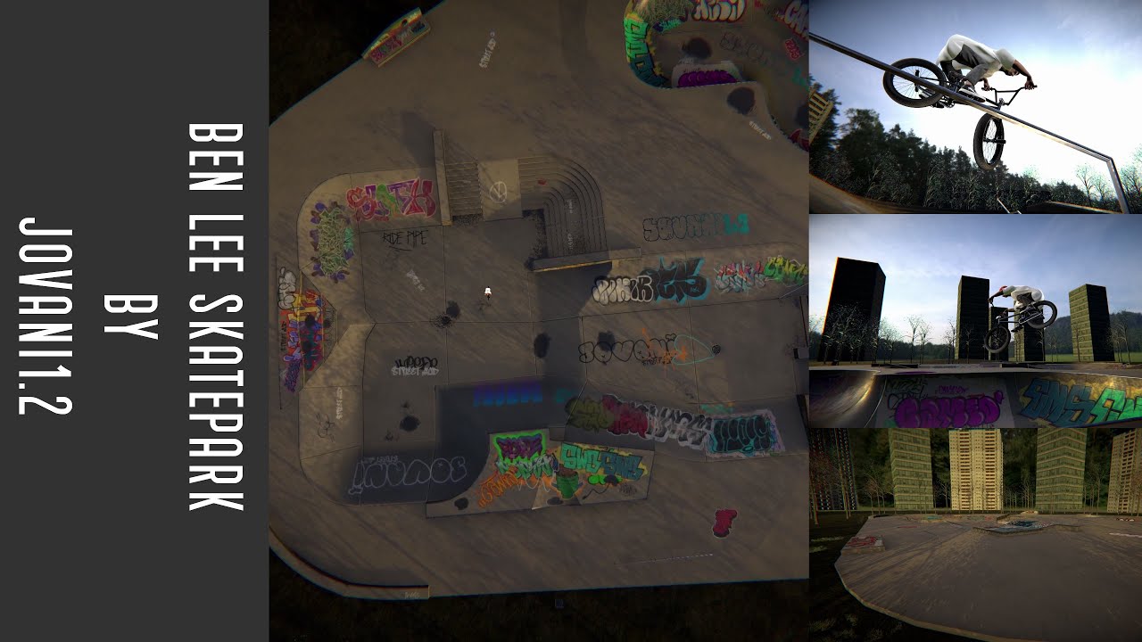Ben Lee Skatepark Out Now! / BMX Streets PIPE Mod Map - YouTube