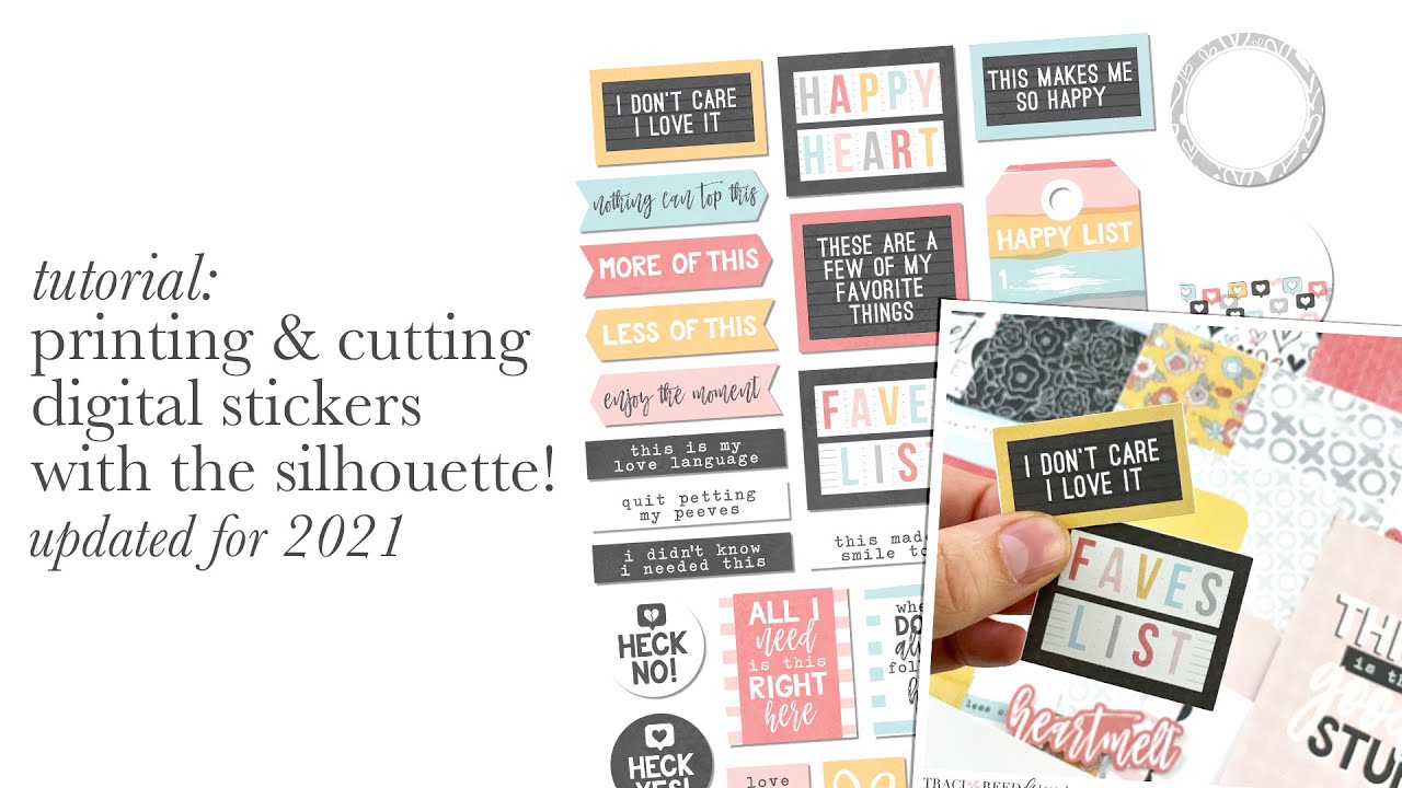 Hybrid Tutorial | Printing and Cutting Stickers In Silhouette Studio ...