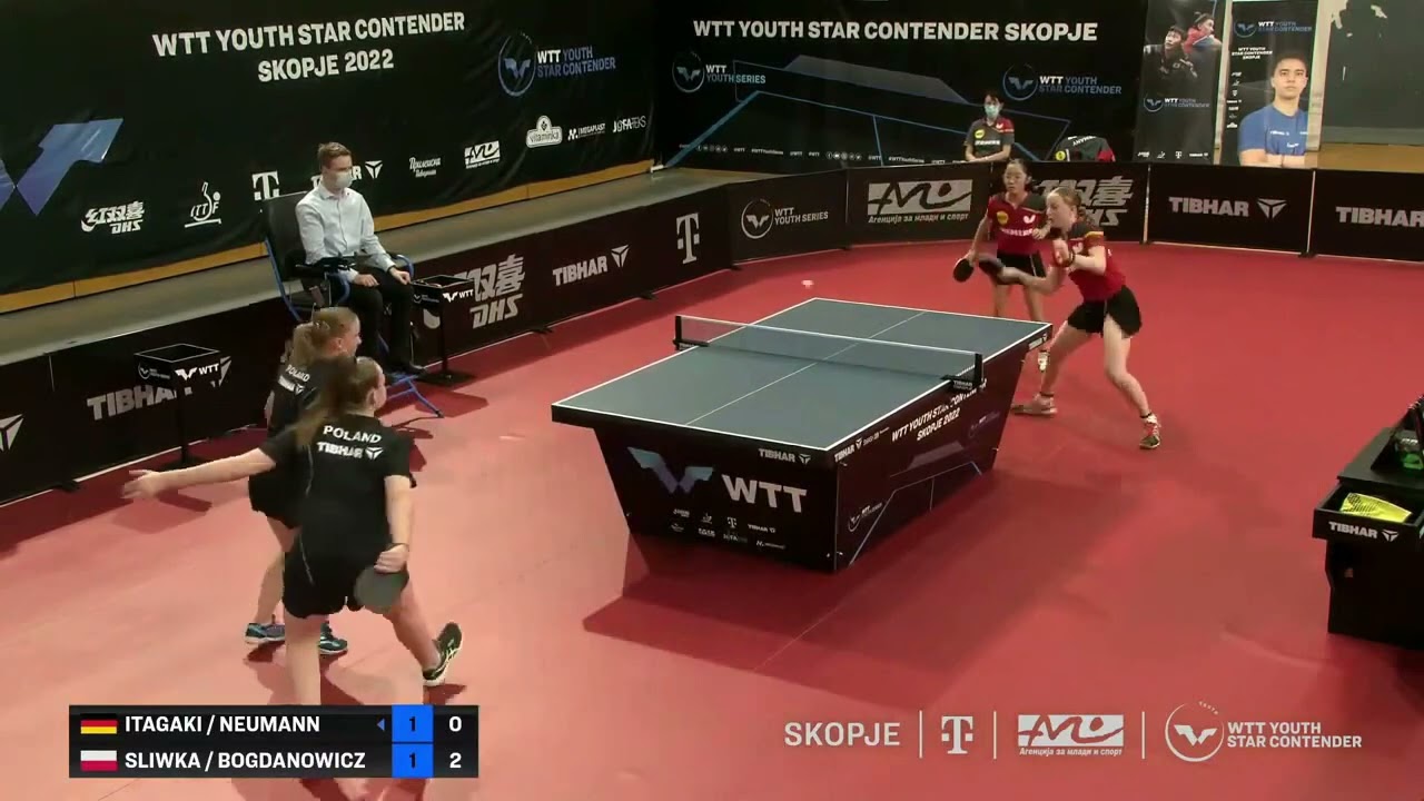 J. Neumann/Itagaki (GER) vs Bogdanowicz/Sliwka (POL) | U15 SF | 2022 WTT Youth Star Contender ...