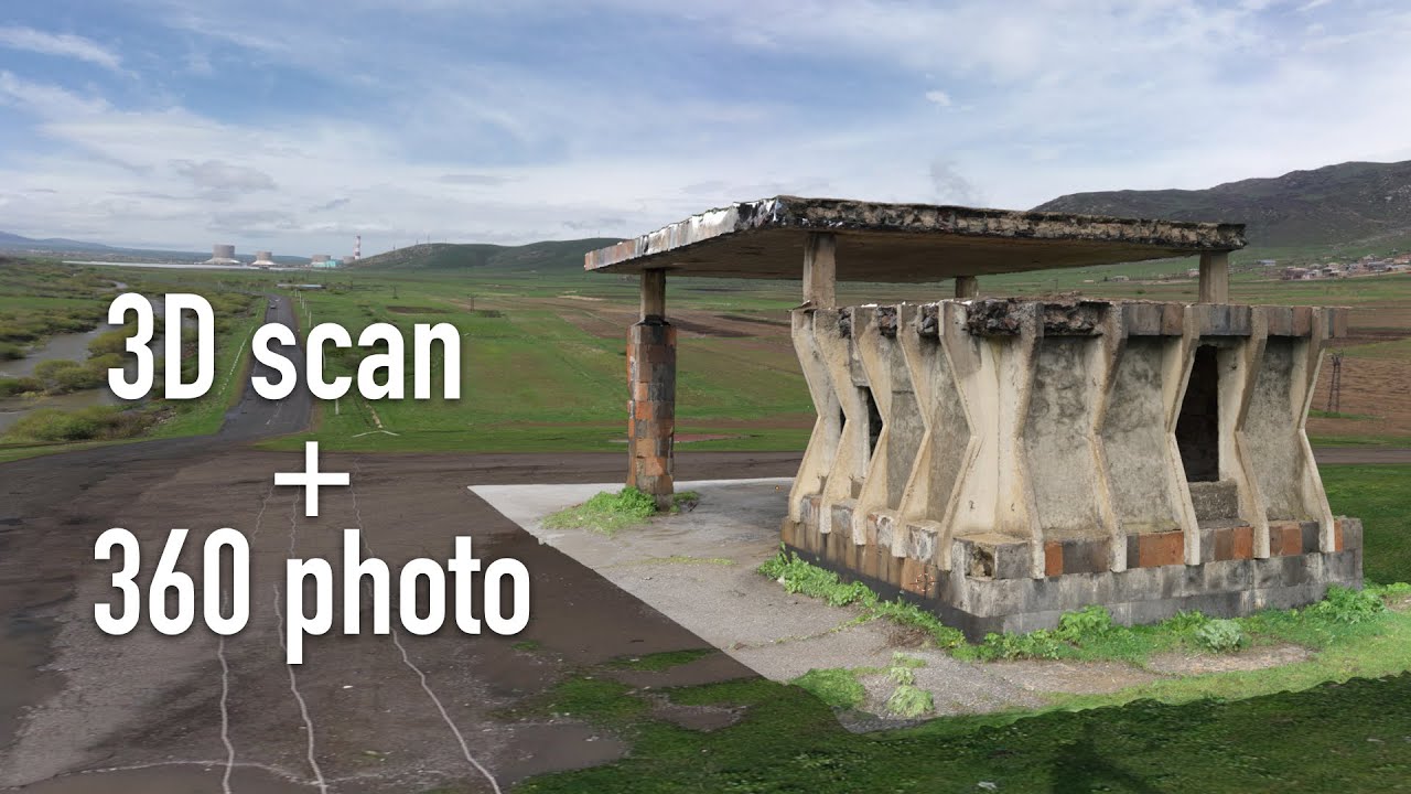 Combining a 360 Photo to a 3D Scan - YouTube
