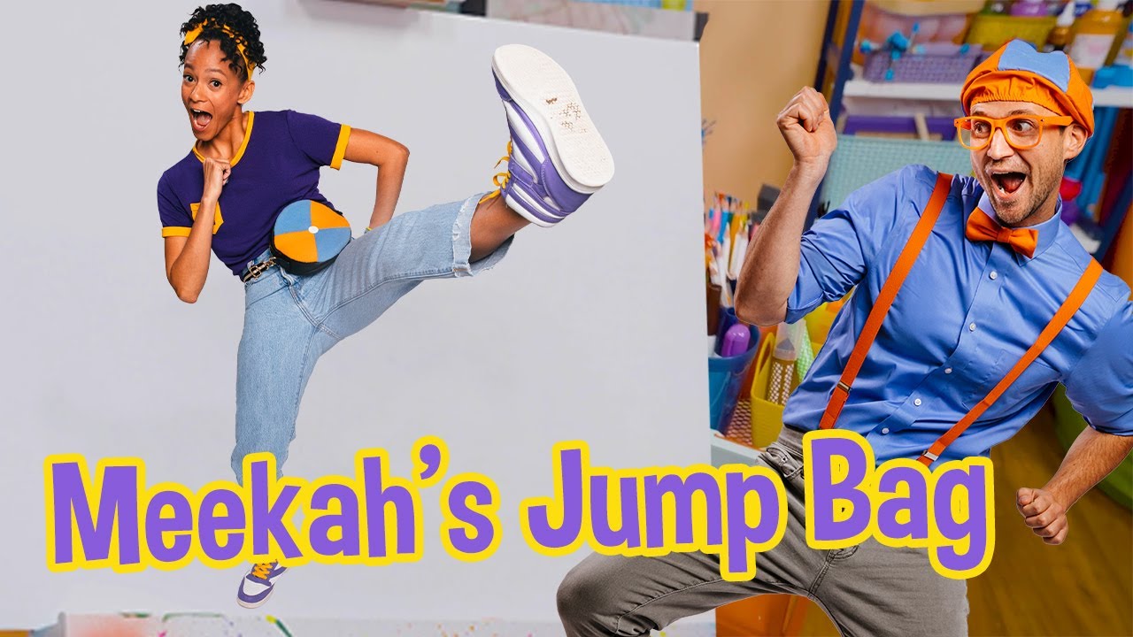 Learn How To Draw Meekah's Bag | Draw with Blippi! | Kids Art Videos ...