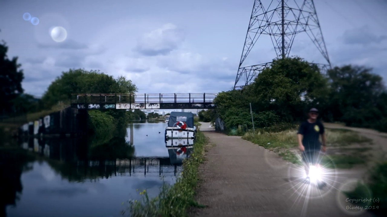 River Lea Navigation Canal Walk, London - Time-Lapse 03rd Aug 2019 ...