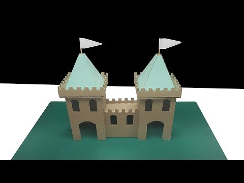 Como Hacer Castillo o mini casita de cartón, Manualidades para niños | Sagaz Perenne