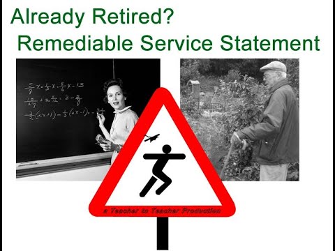 TPS - The Already Retired and their Remediable Service Statement - YouTube