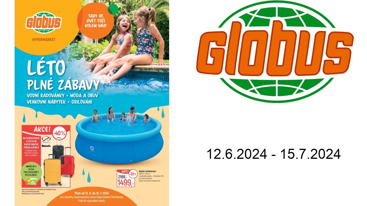 Leták Globus (CZ) - 12.6.2024 - 15.7.2024 - YouTube
