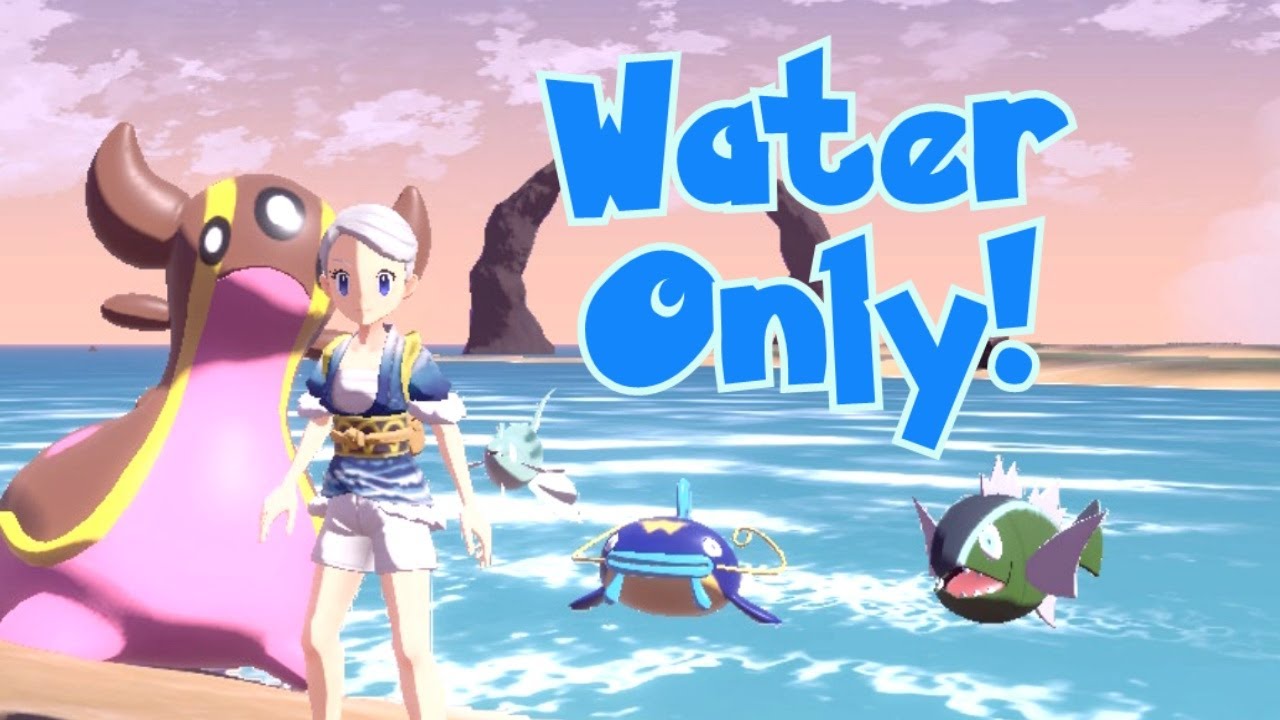 🔴 Pokemon Legends Arceus with only WATER TYPES!!! - YouTube