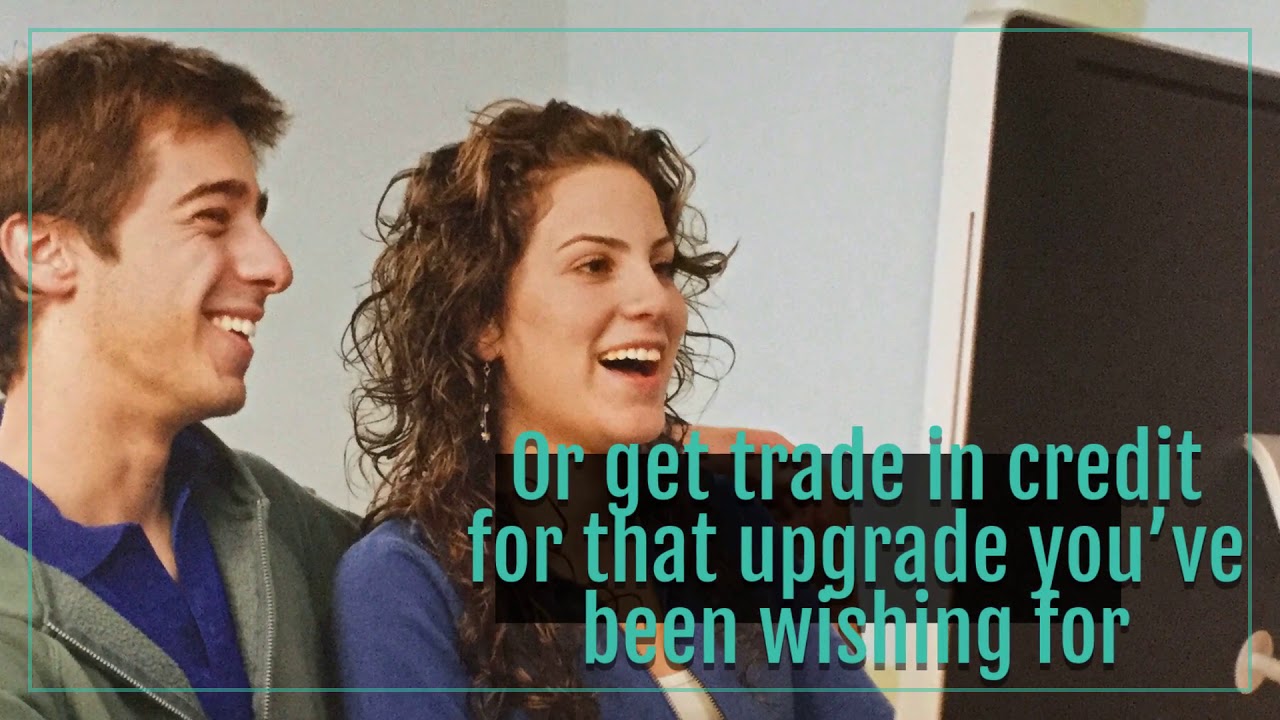 Come in and trade your old computer for cash! - YouTube