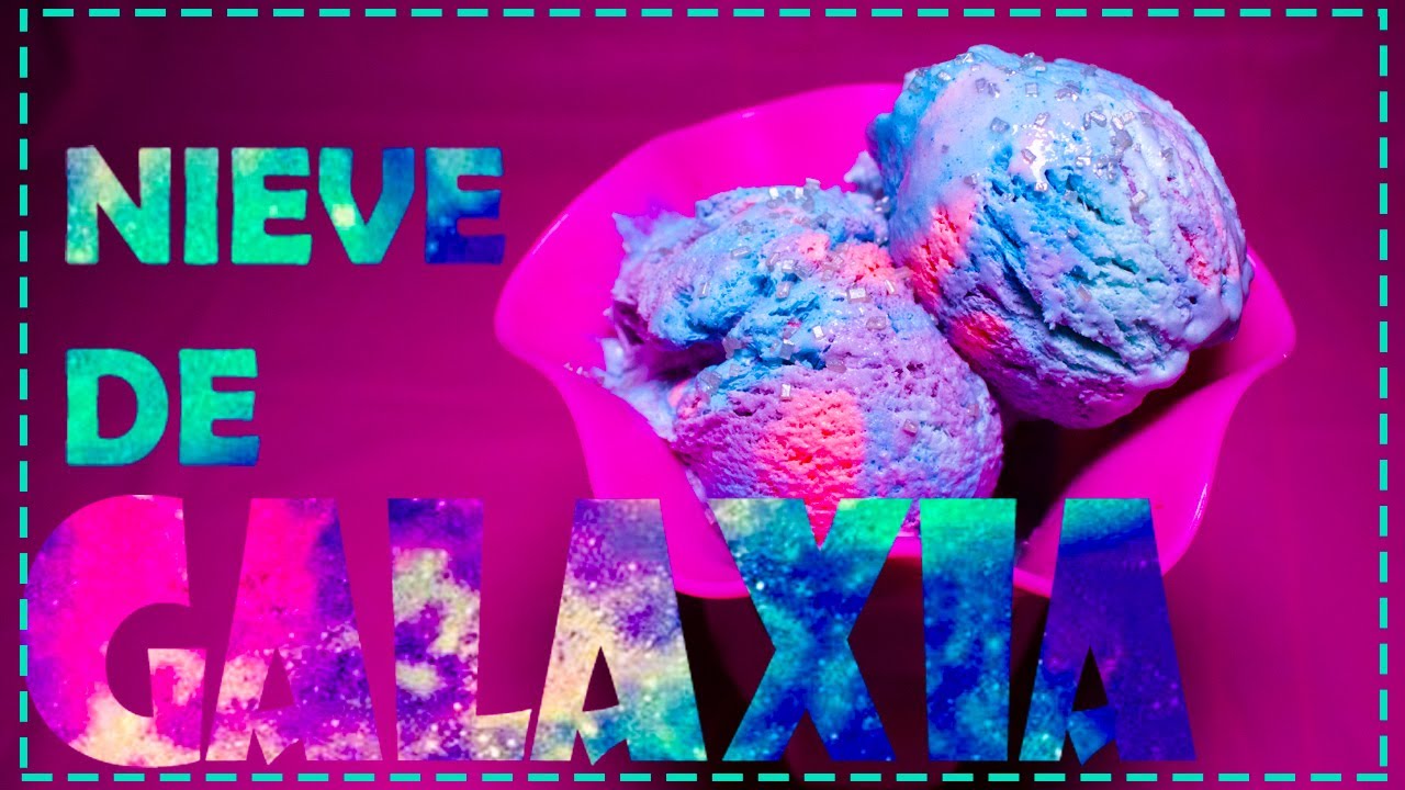 DIY NIEVE/HELADO DE GALAXIA SUPER FACIL | GALAXY ICE CREAM | ARELI ...