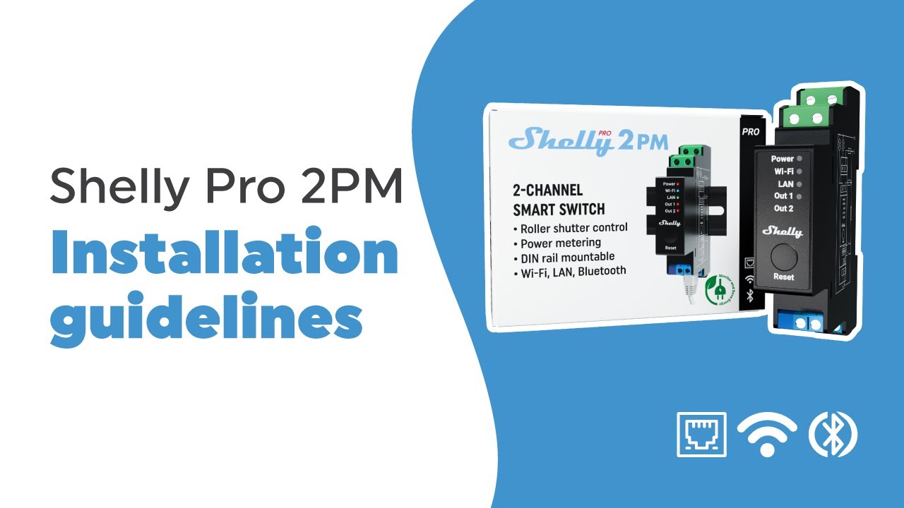 Shelly PRO 2PM - Installation video - YouTube