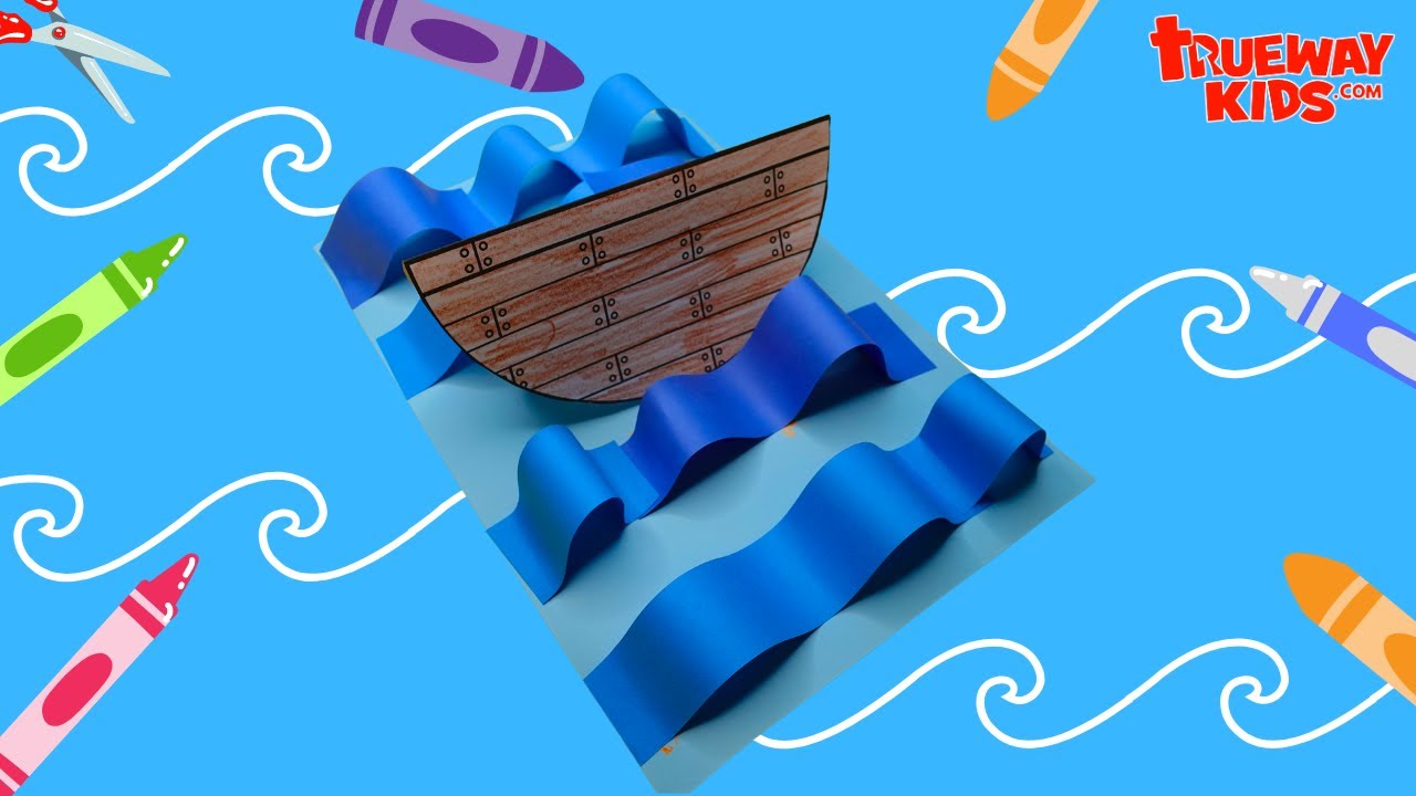 Easy Kids Craft - Rocking Boat on Stormy Sea - Jesus calms the storm ...