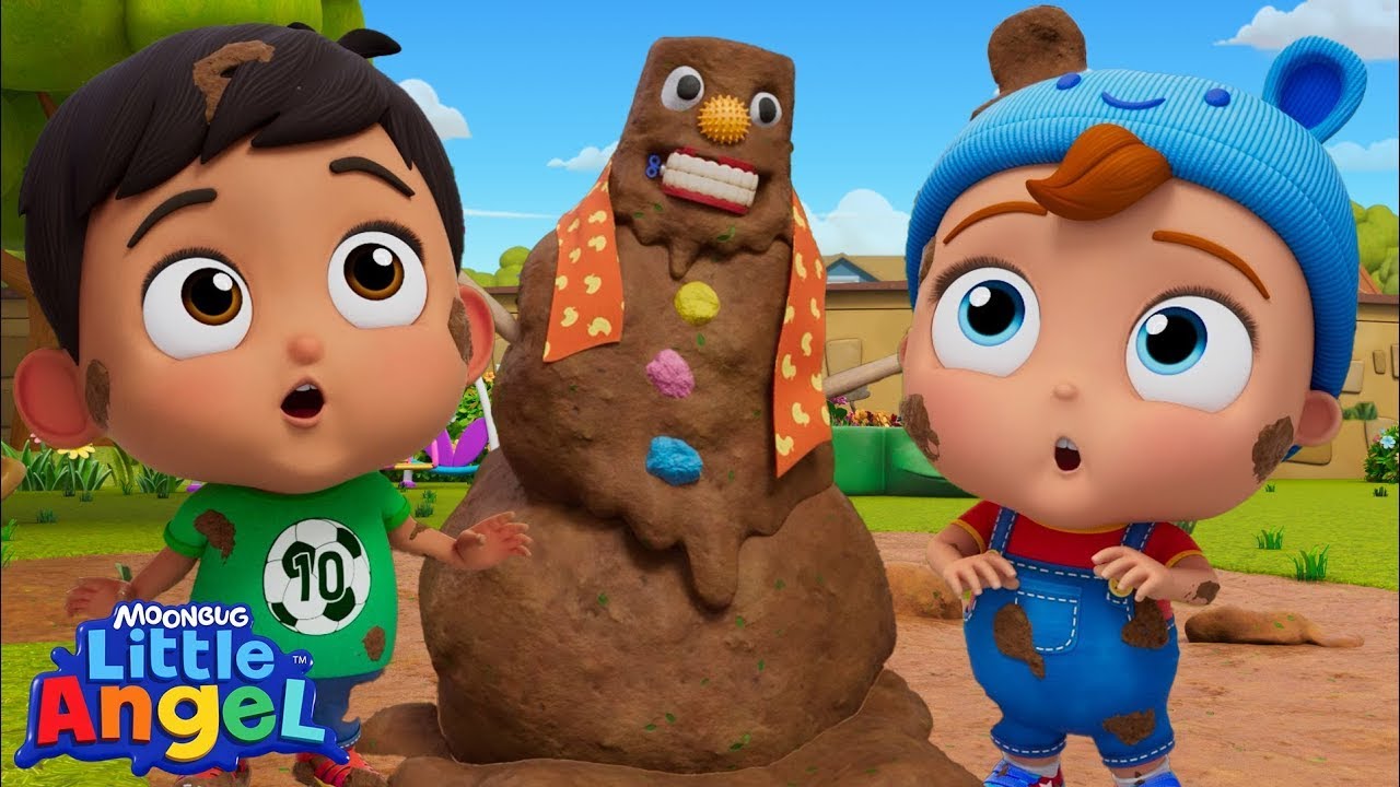The Mud Monster Song 🧌 Little Angel Kids Songs & Nursery Rhymes - YouTube