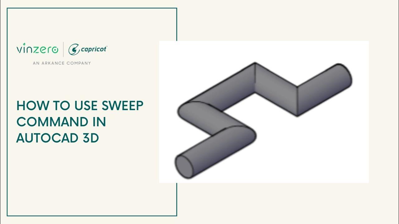 How to use Sweep Command in AutoCAD 3D - YouTube