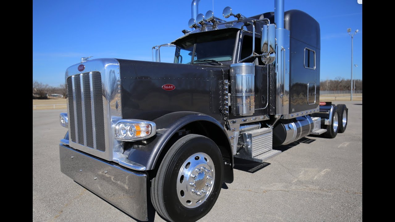 2018 Peterbilt 389 Legendary Gray Owner Operator 290" Platinum - YouTube