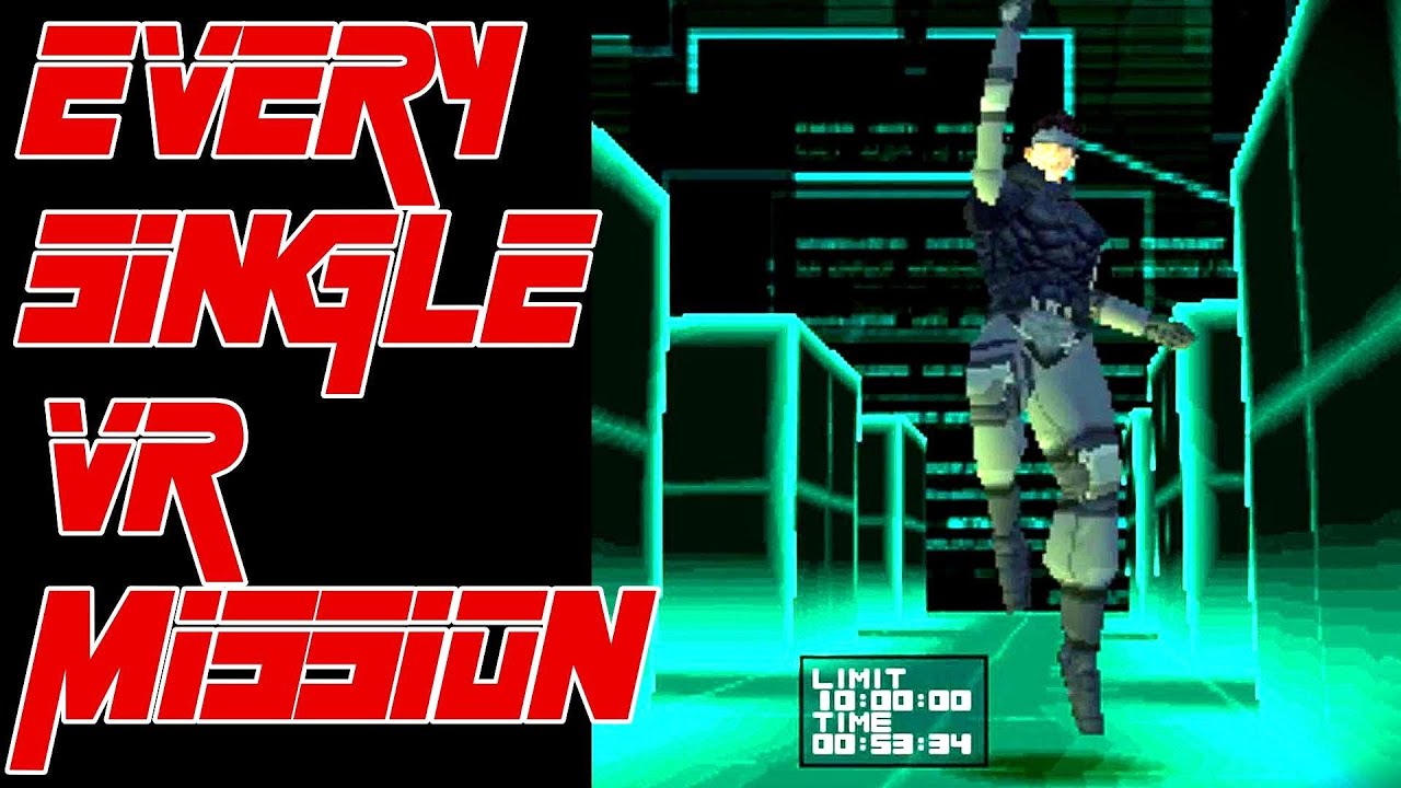 Every Single VR Mission in Metal Gear Solid 1 - YouTube