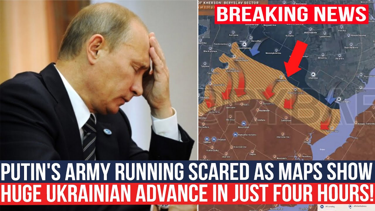 Breaking! Putin's army running scared as maps show huge Ukrainian ...
