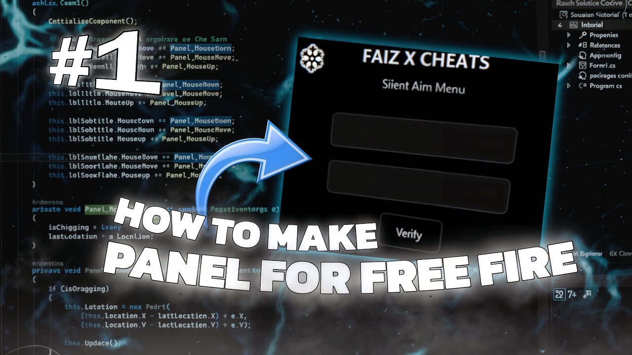 🔥 How to Make a Free Fire panel | FAIZ x CHEATS | FF Panel Design #1 💻 ...