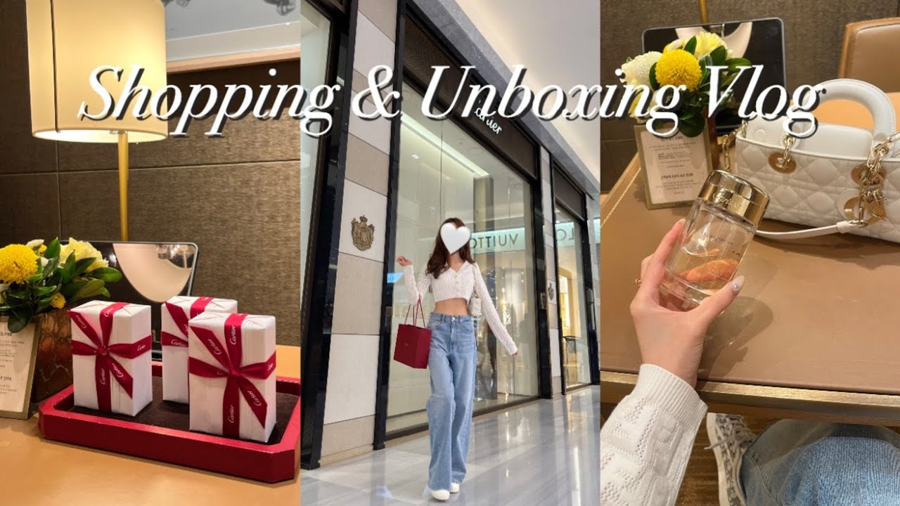 Eng 같이 쇼핑해요 밀린 언박싱 모음🛍️ 가을옷 파페치 행사 샤넬 에르메스 맥북 에어 블로썸 니트 컨버스 운동화👟