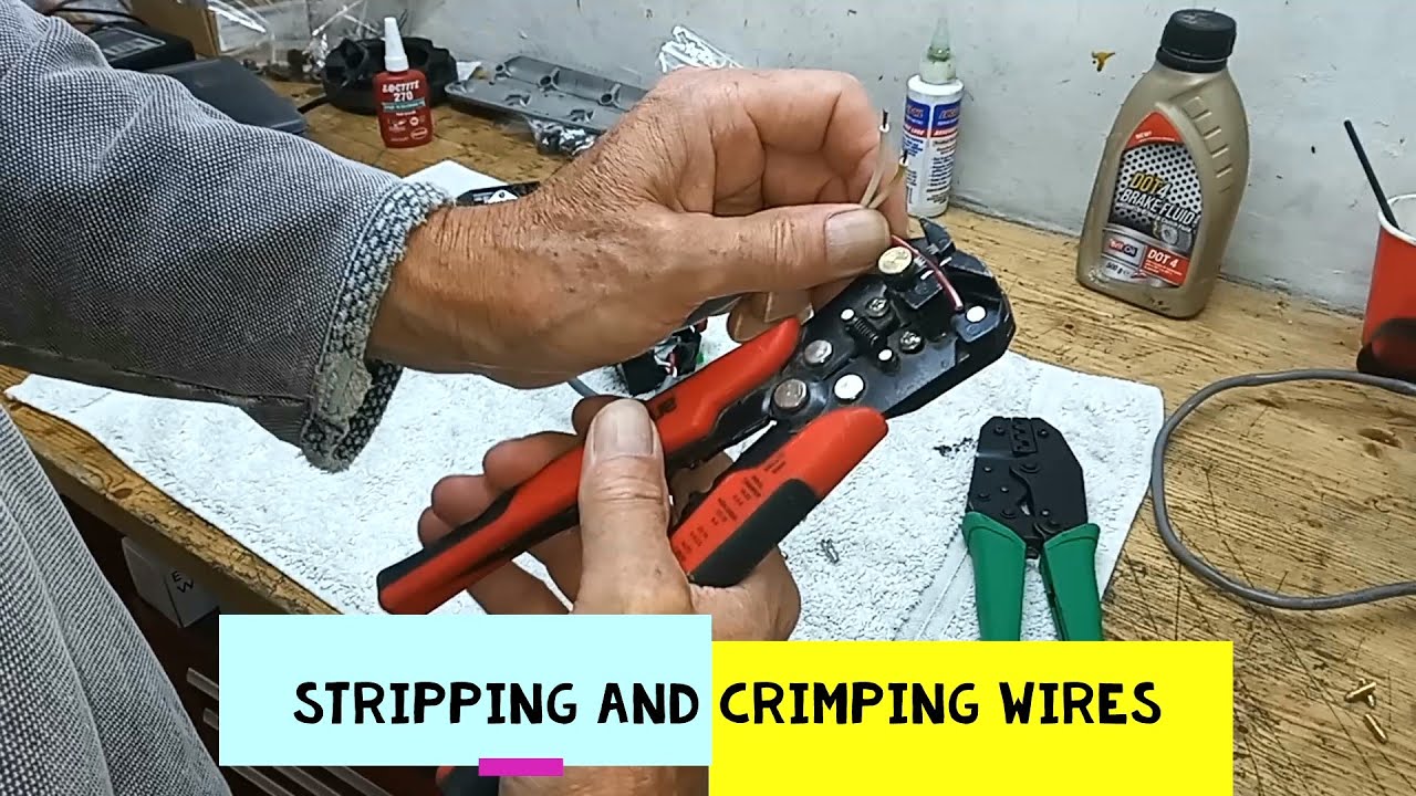How to Strip Wires and Crimp Bullets - YouTube
