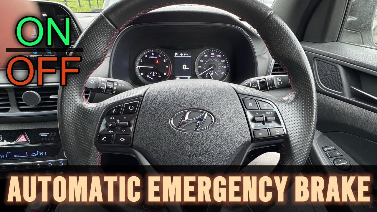 2019 HYUNDAI TUCSON - How to Turn ON/OFF the Automatic Emergency Brake ...