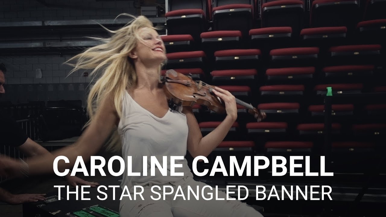 Star Spangled Banner - Caroline Campbell does Violin Fireworks! - YouTube