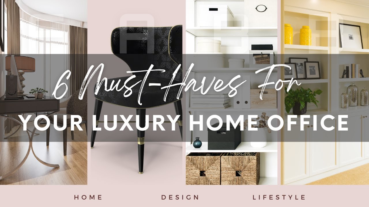 6 DIY Glamorous Luxury Home Office Décor Ideas | Part 2 - YouTube
