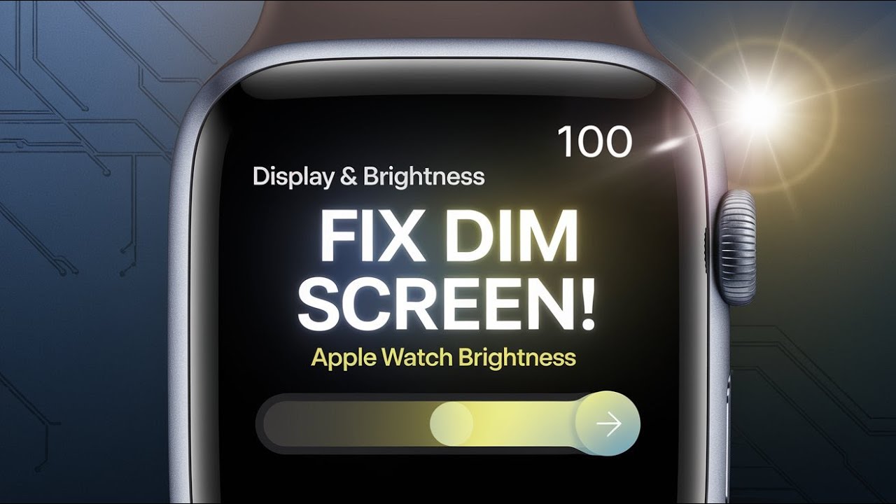 How to Increase Apple Watch Screen Brightness - YouTube