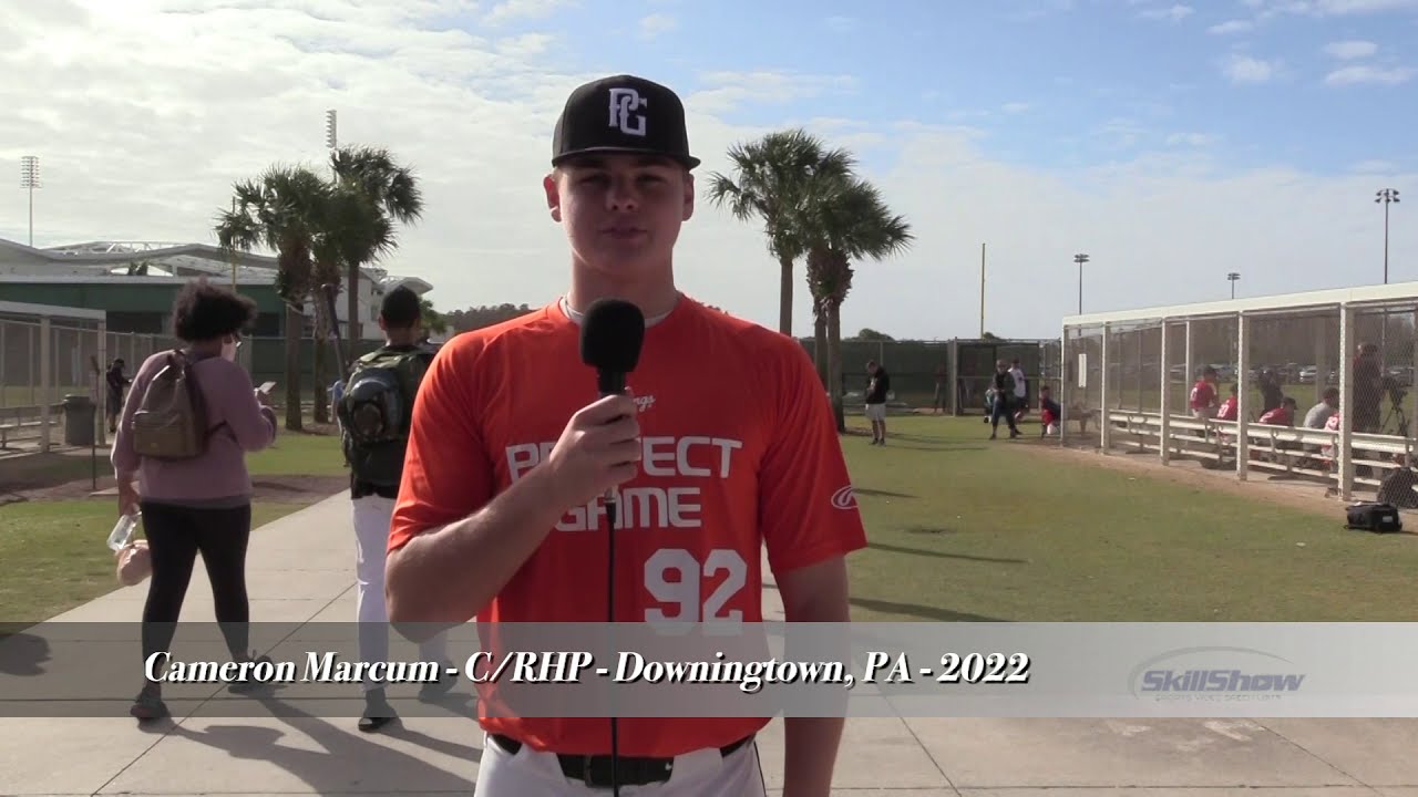Cameron Marcum - C/RHP - Downingtown, PA - 2022 - YouTube