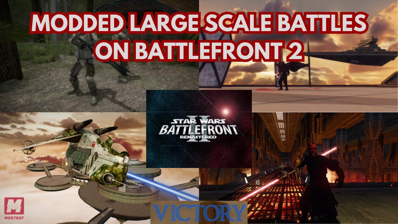 SPACE TO GROUND LARGE SCALE BATTLES! Modded XL Maps in Battlefront 2 # ...