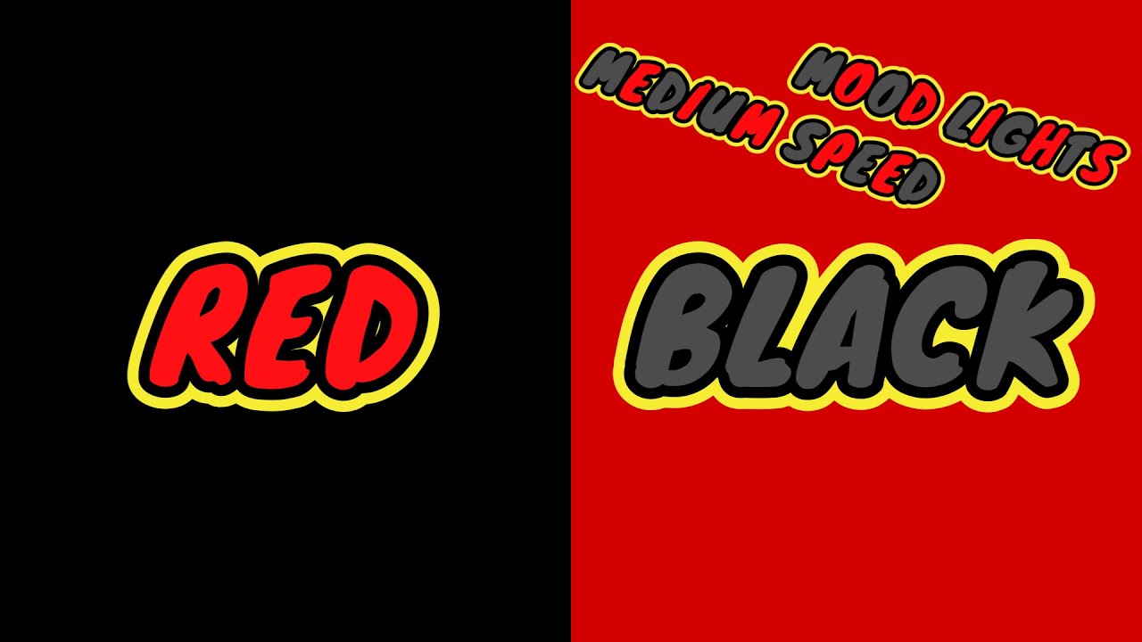 Red vs Black Colors- Mood Lights- Medium Speed- 1 Hour 4K. - YouTube