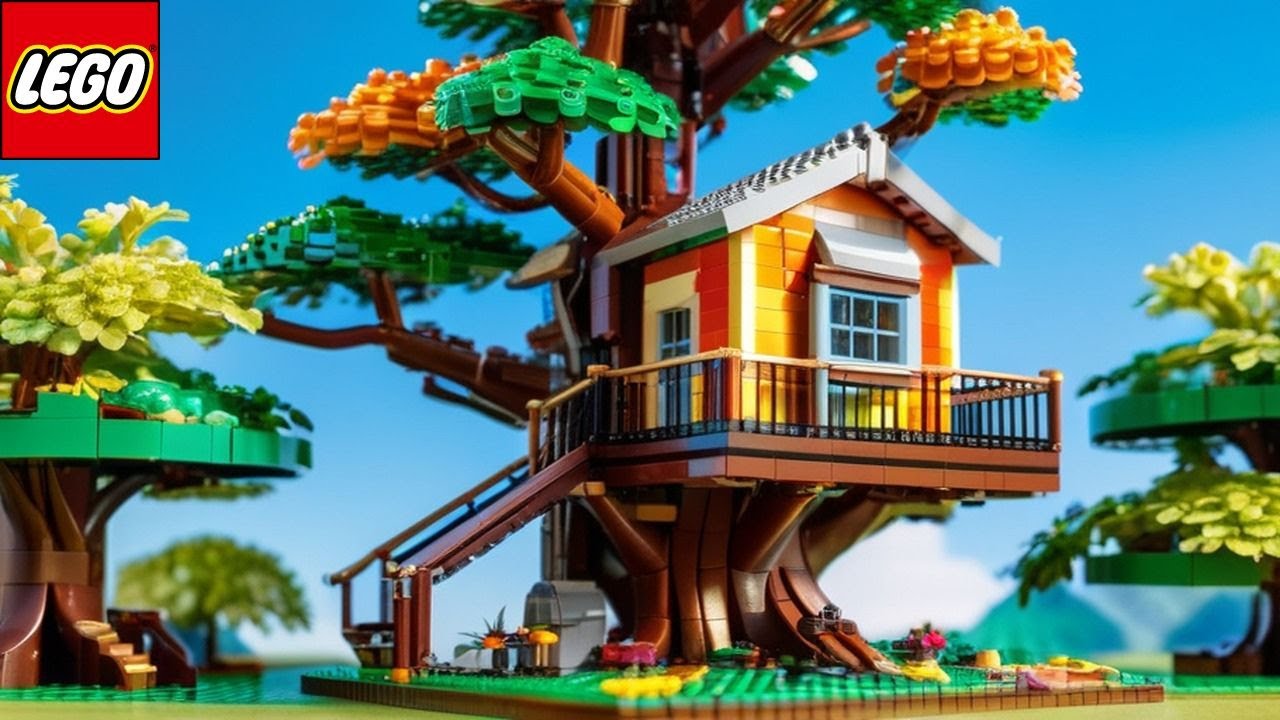 Building a LEGO Tree House Day 3 || Build Your Own Treehouse With LEGO ...