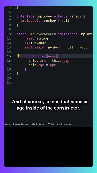 🚨 If You Use Classes in TypeScript You NEED to Know This 🚨 #fullstack #typescript #programming ...