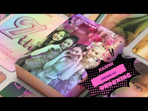 BLACKPINK '' 7th Anniversary '' Çift Yön Baskılı Hologramlı Laser/Lomo Card Seti Kutu Açılımı