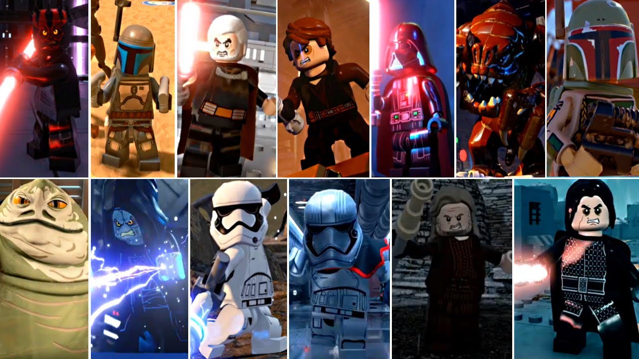 ALL BOSS FIGHTS/BATTLES - LEGO Star Wars: The Skywalker Saga (Episode 1 ...