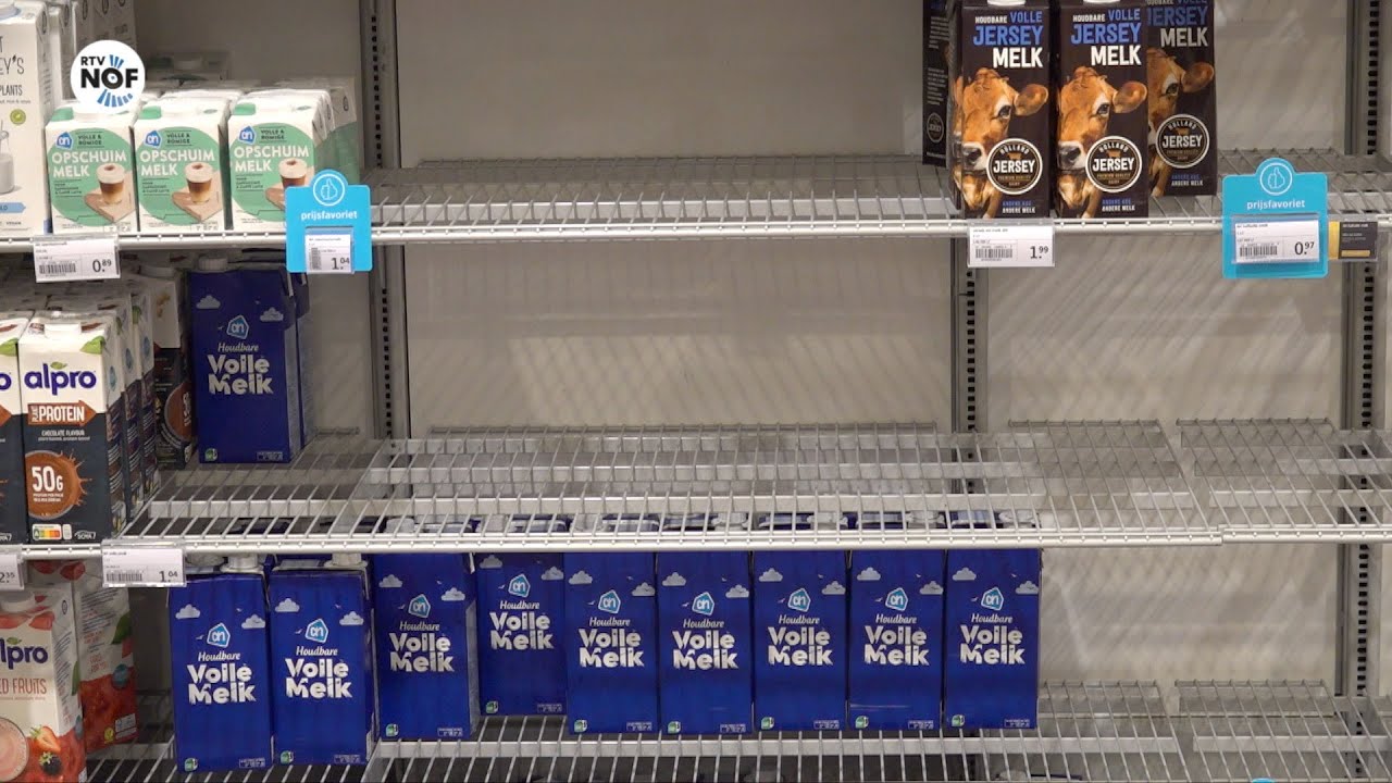 Dreiging van lege schappen in de winkels - YouTube