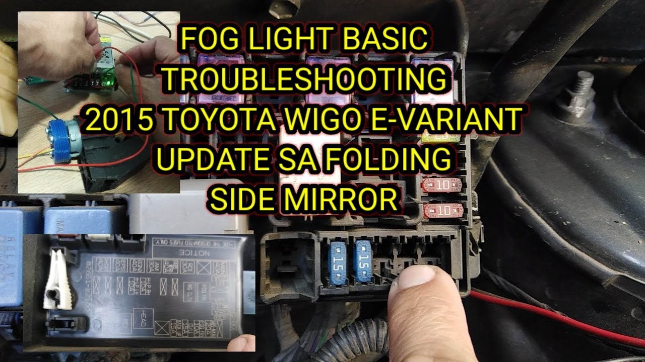 Fog Light Basic Trouble Shoot Toyota Wigo 2015 - YouTube