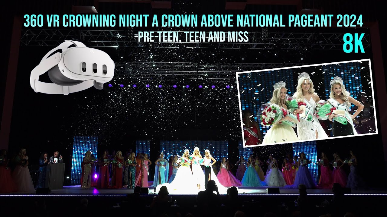 360VR Crowning Pre-Teen, Teen, Miss A Crown Above National Pageant 8K ...